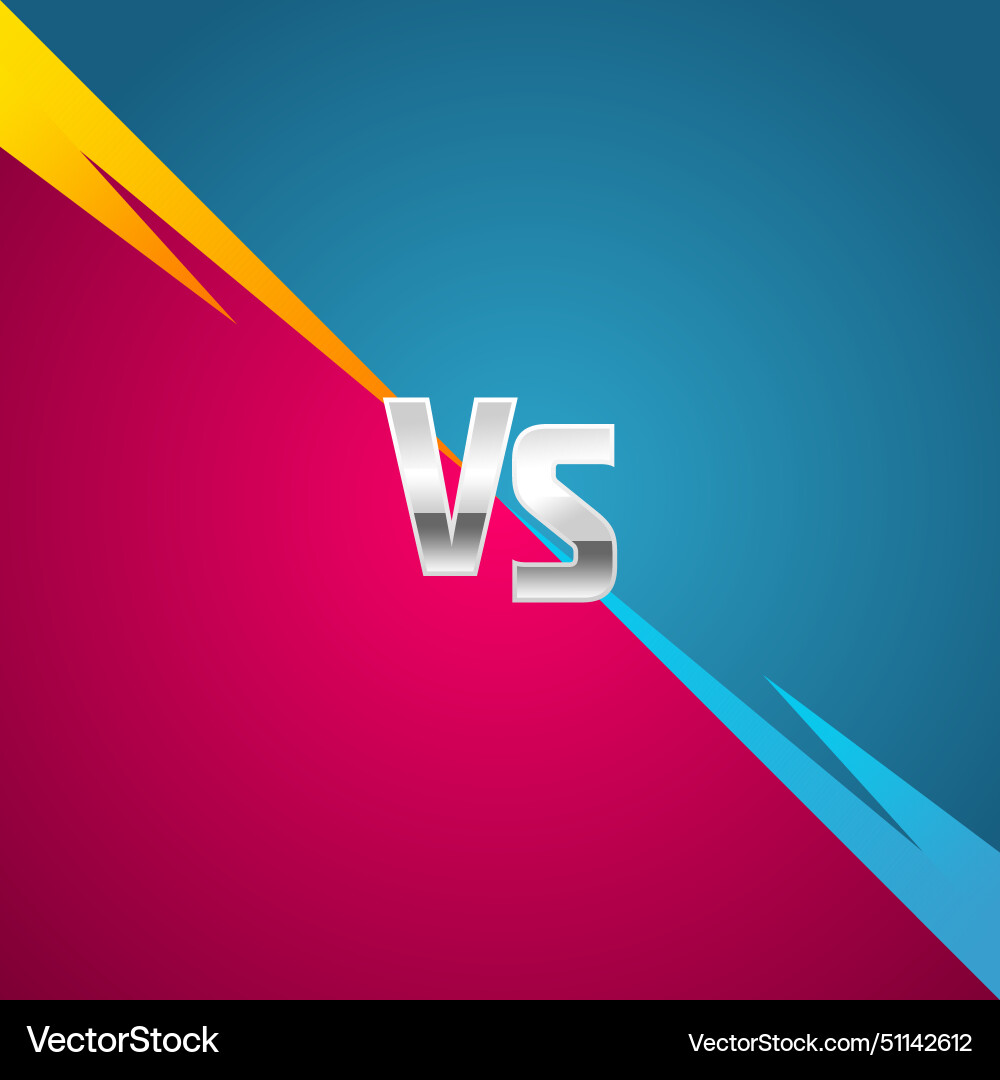 Versus background sport competition vs poster Vector Image
