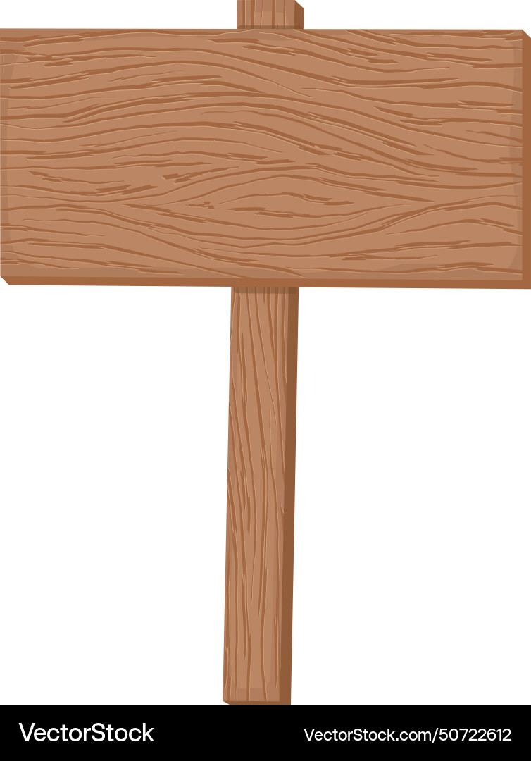 Wooden banner or sign post board Royalty Free Vector Image