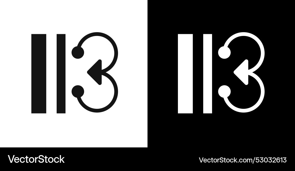 Alto clef icon logo set Royalty Free Vector Image