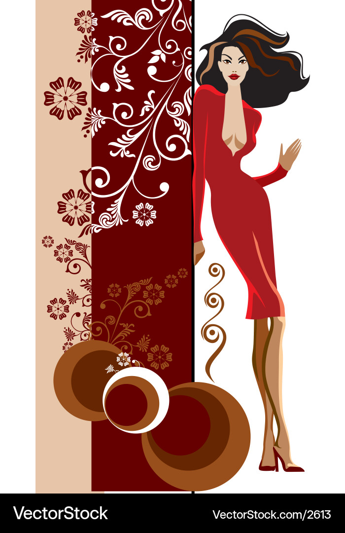 Fashion girl Royalty Free Vector Image - VectorStock