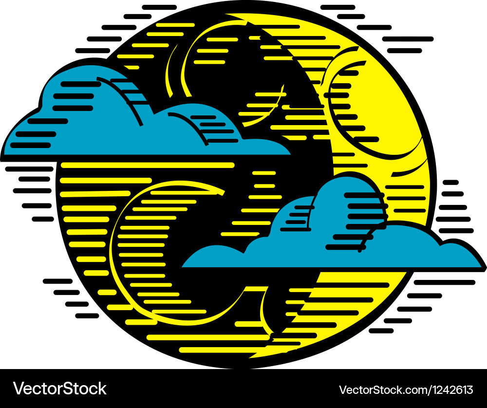 Moon night logo Royalty Free Vector Image - VectorStock