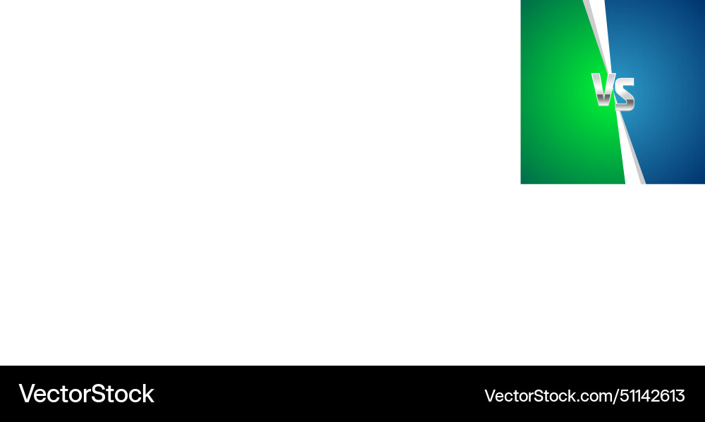 Versus background sport competition vs poster Vector Image