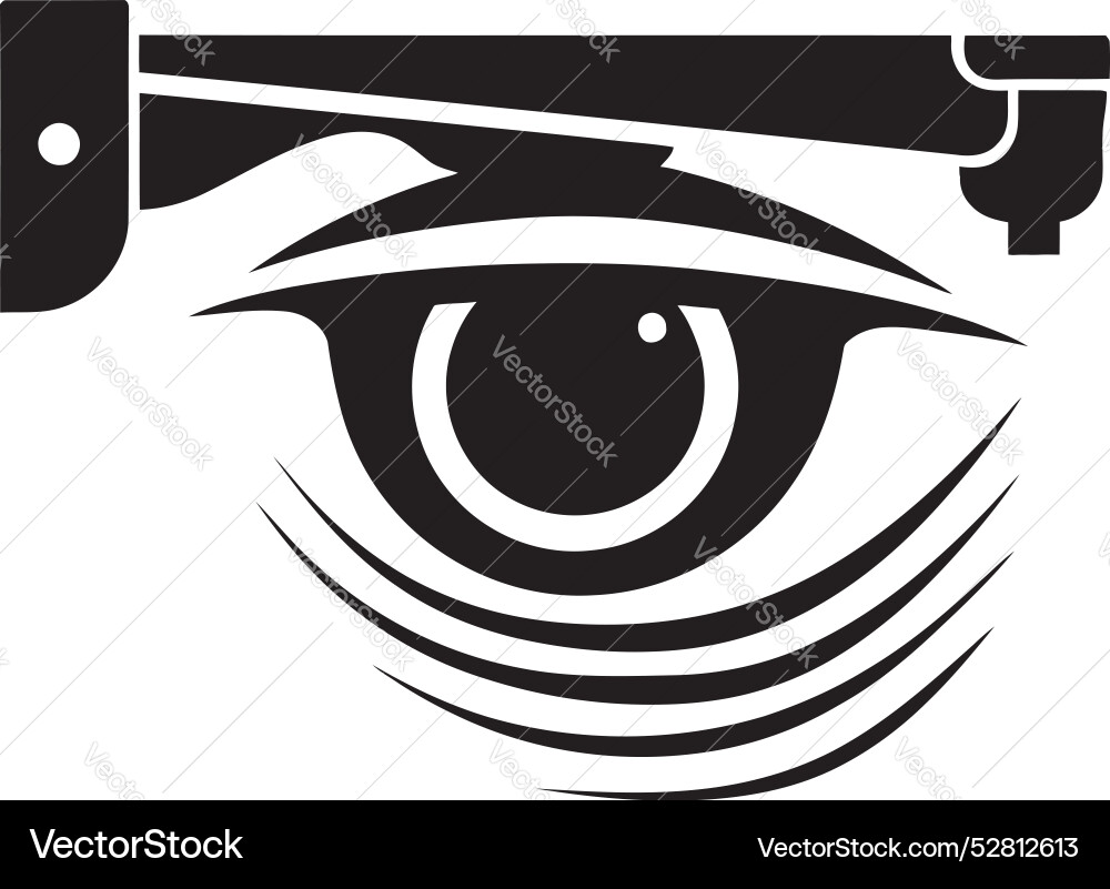 Watchfulvigilance surveillance logo Royalty Free Vector