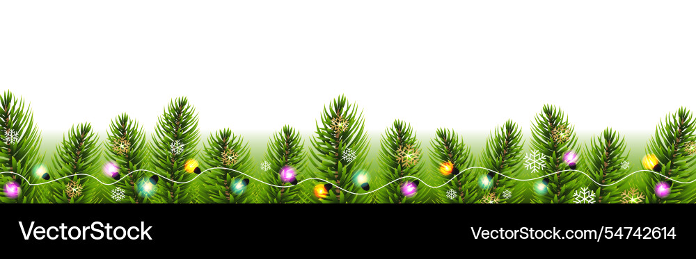 Christmas border with toys white Royalty Free Vector Image