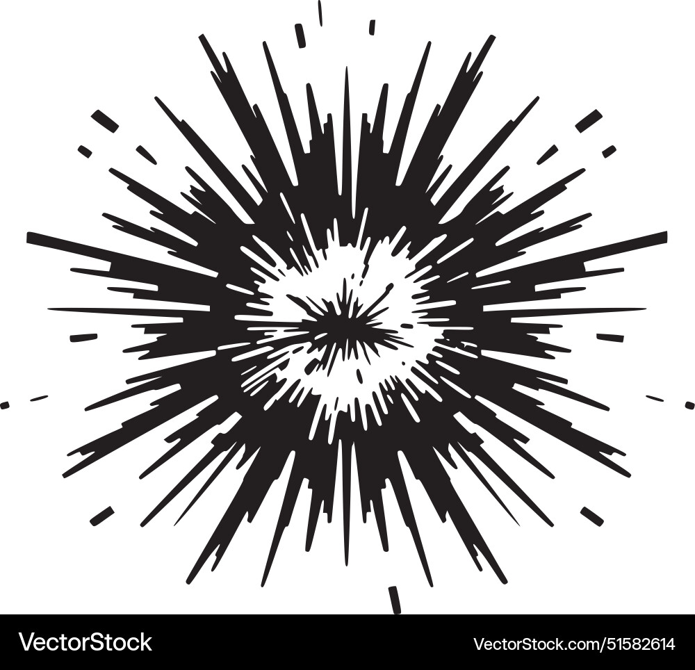 Explosion - minimalist and flat logo Royalty Free Vector
