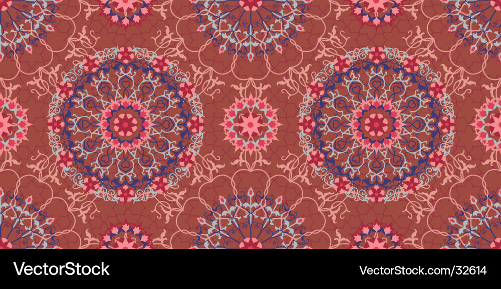 Floral Arabic Pattern Royalty Free Vector Image