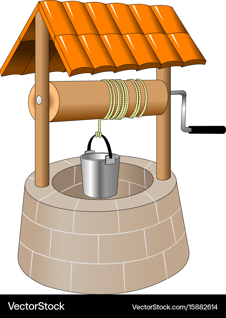 Well Royalty Free Vector Image - VectorStock