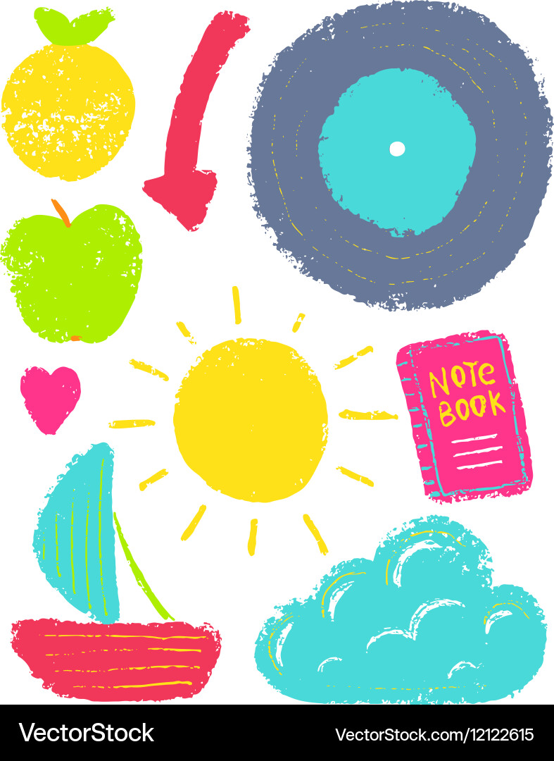 Different images collection Royalty Free Vector Image