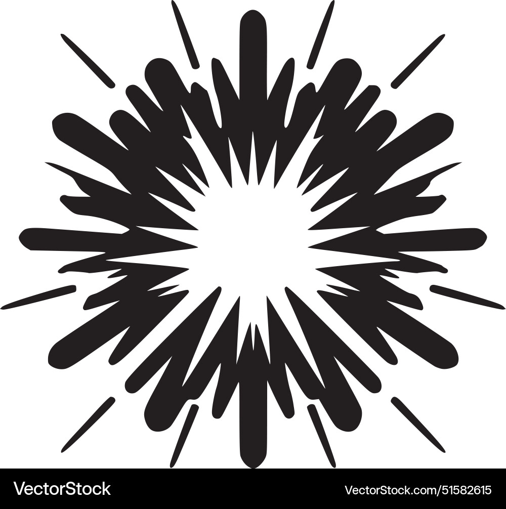 Explosion - high quality logo ideal for t-shirt Vector Image