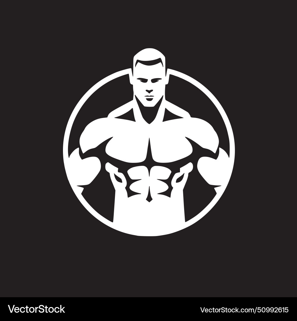 Gym - black and white isolated icon Royalty Free Vector