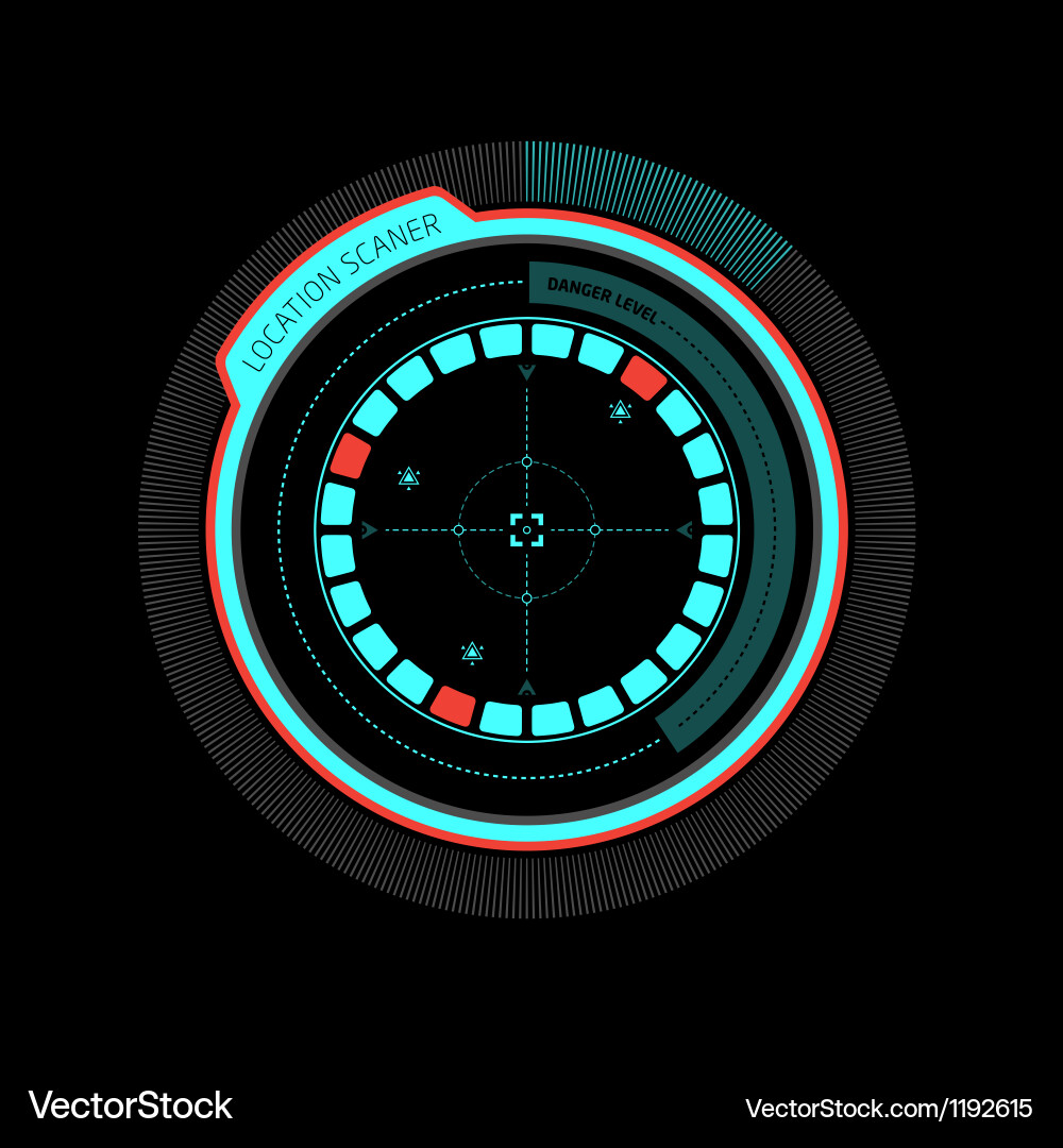 Radar Monitoring System Royalty Free Vector Image