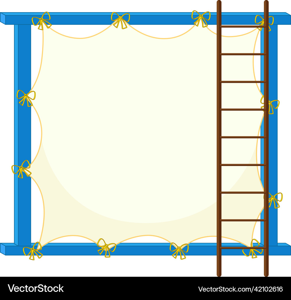Board template with blue frame Royalty Free Vector Image