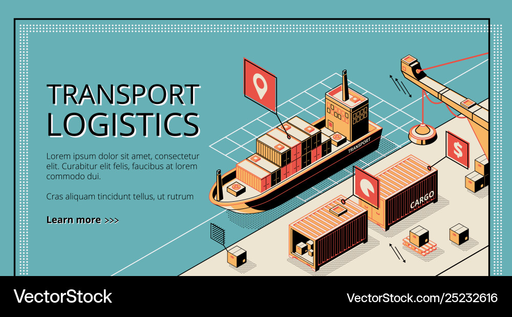 Global Shipping & Logistics Royalty Free Vector Image