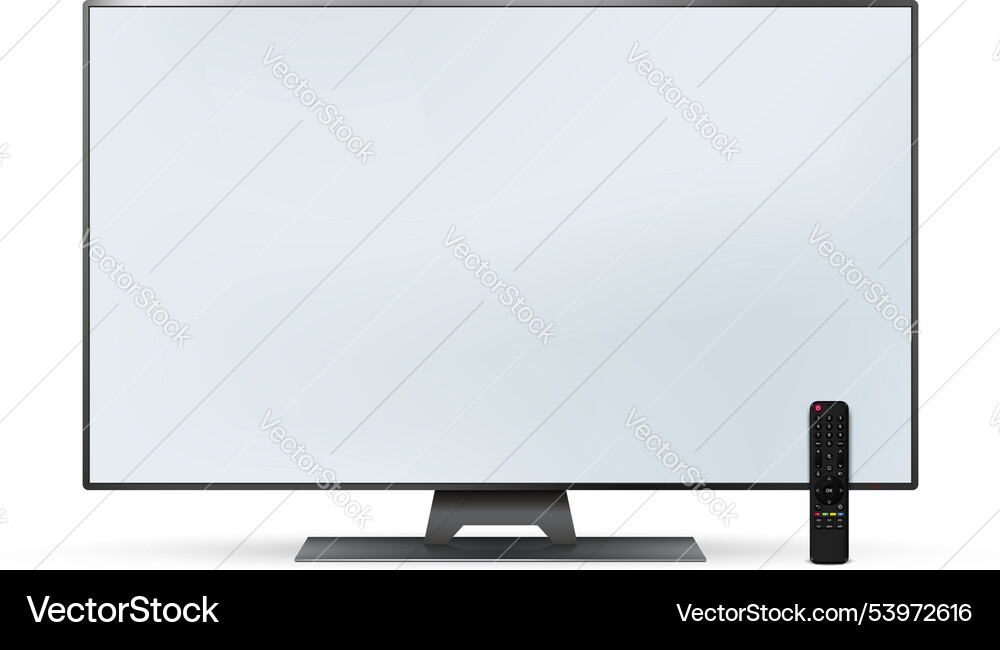 Tv oled flat screen Royalty Free Vector Image - VectorStock