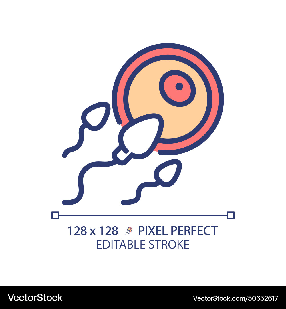 Fertilization rgb color icon Royalty Free Vector Image