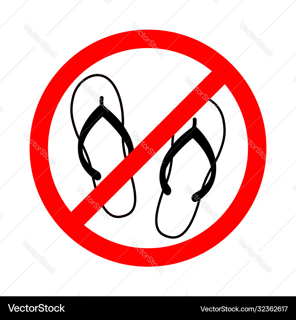 No Slippers Allowed Vector Images (over 110)