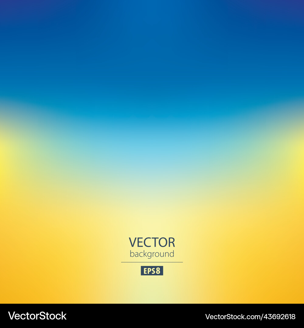 Gradient background in blue and yellow Royalty Free Vector