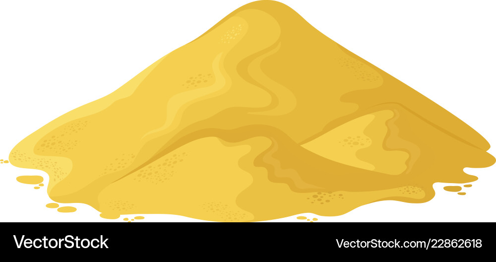 Yellow Sand Heap Royalty Free Vector Image - VectorStock