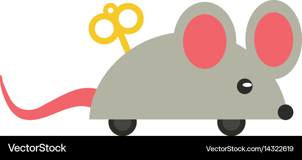 April fools day mouse surpris Royalty Free Vector Image