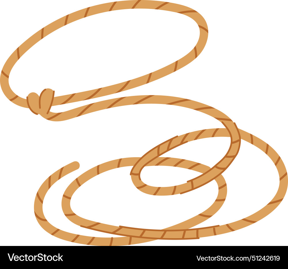 Border lasso cartoon Royalty Free Vector Image