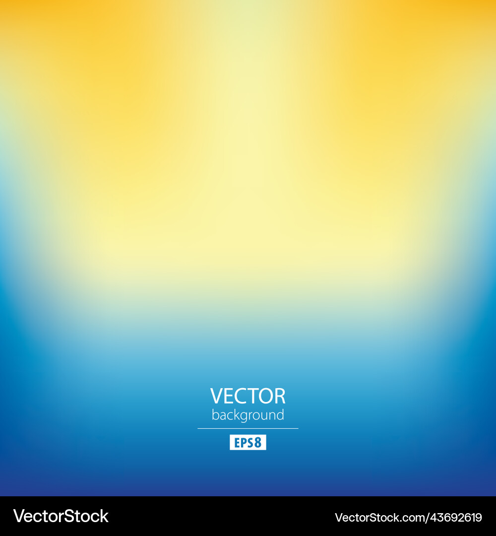 Gradient background in blue and yellow Royalty Free Vector