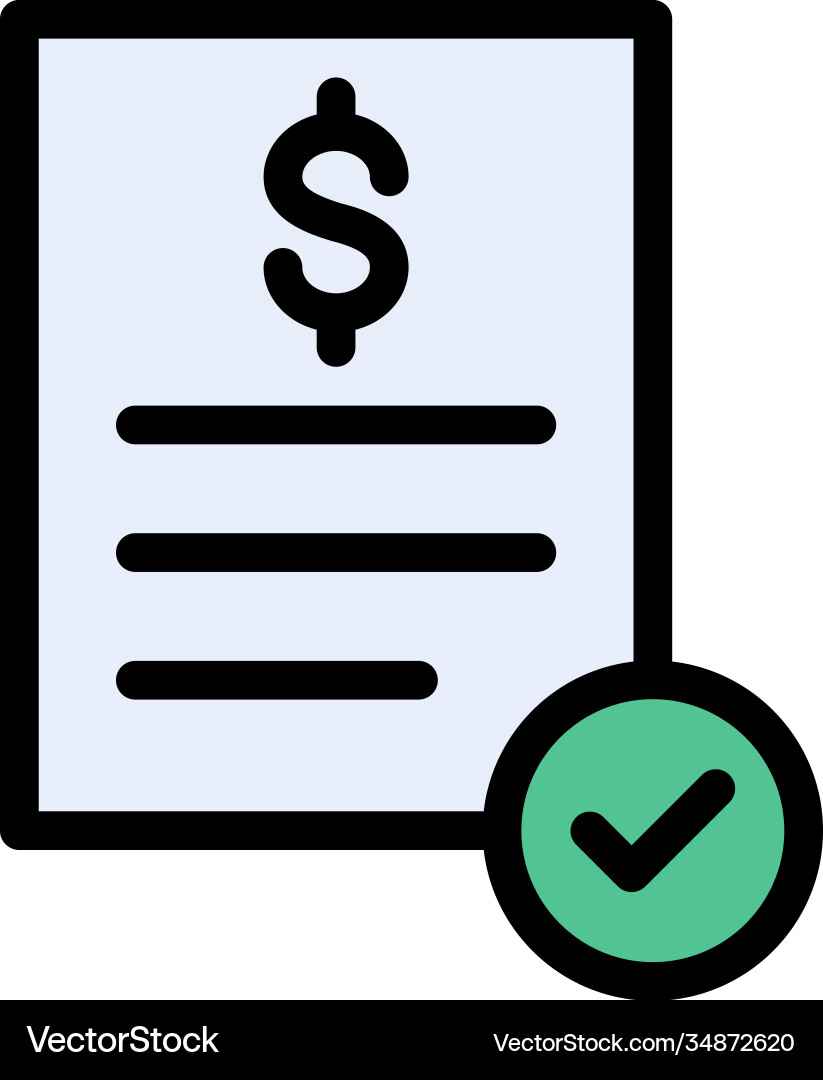 Bill Royalty Free Vector Image - VectorStock