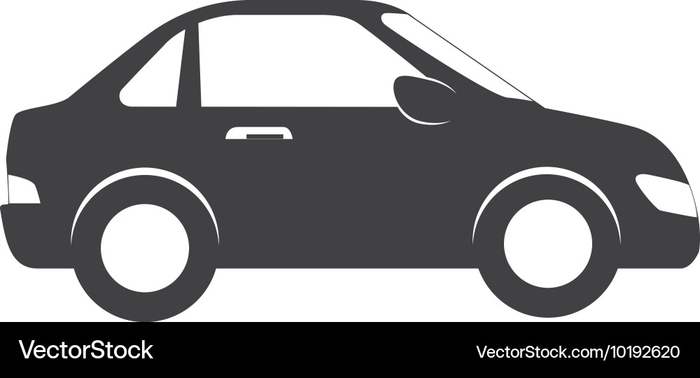 Car Side Icon - Modern Vehicle Royalty Free Vector Image