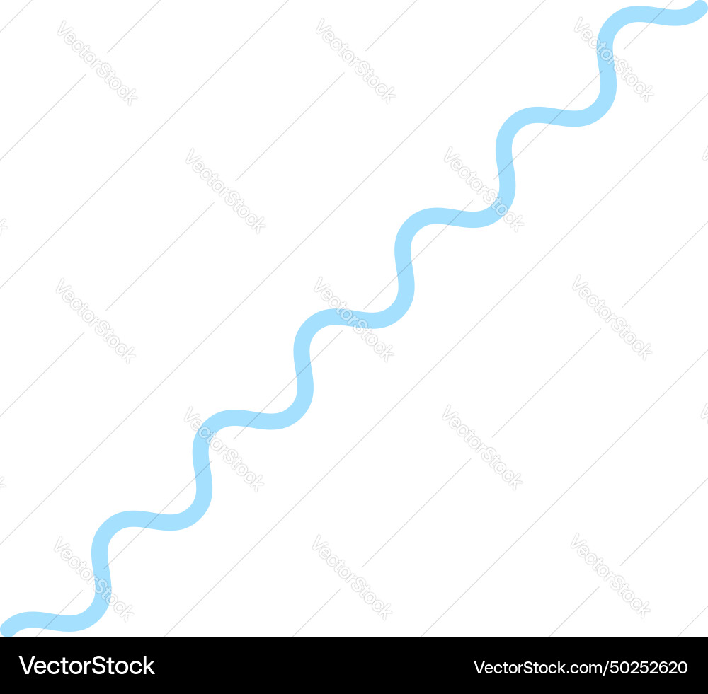 Diagonal blue wavy line radio wave Royalty Free Vector Image
