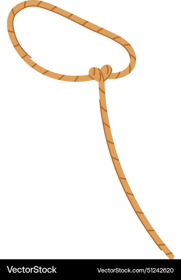 Line lasso cartoon Royalty Free Vector Image - VectorStock