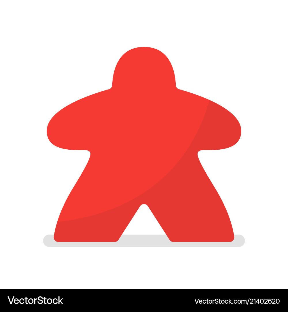 Red Meeple Icon Royalty Free Vector Image - VectorStock