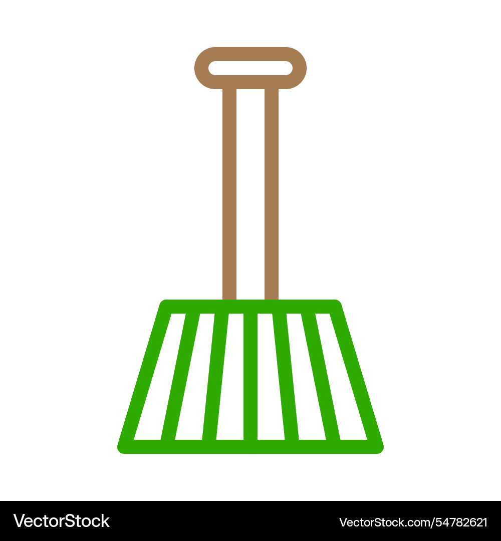 Broom icon for cleaning sweeping and housekeeping Vector Image