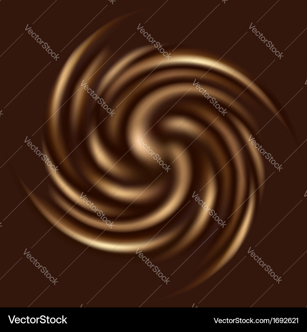 Chocolate swirl Royalty Free Vector Image - VectorStock