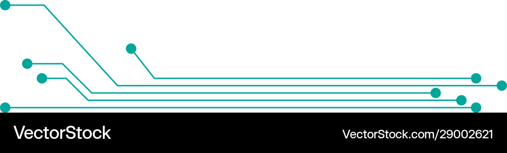 Isolated Circuit Board Lines Royalty Free Vector Image