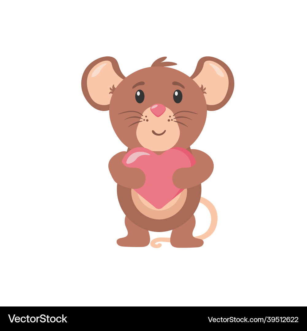 Cute Cartoon Mouse Character Royalty Free Vector Image