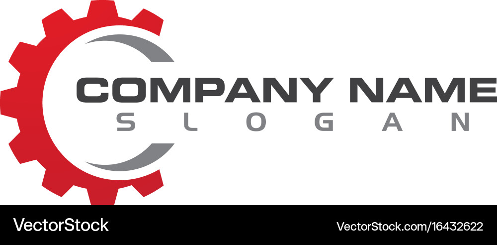 Gear logo template icon design Royalty Free Vector Image