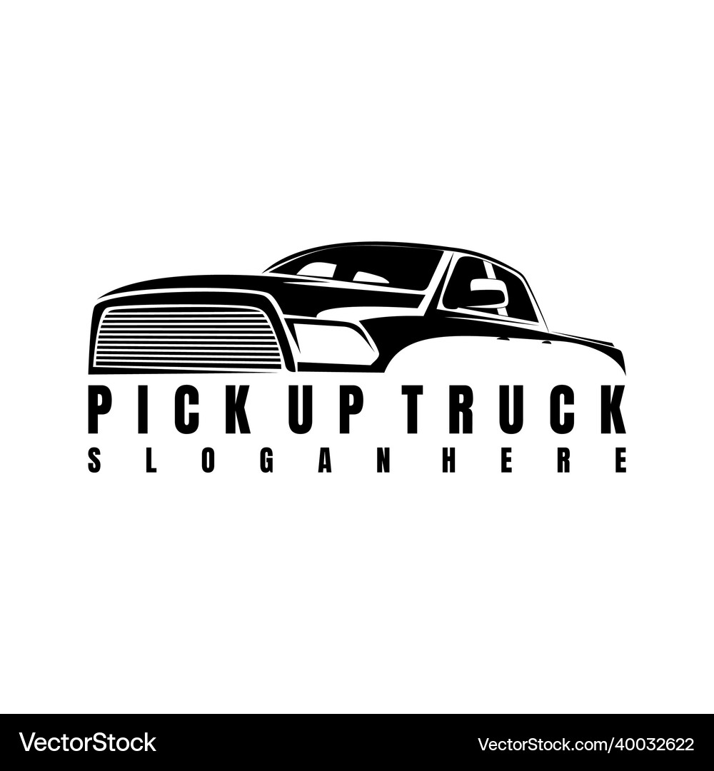 Pick up truck Royalty Free Vector Image - VectorStock