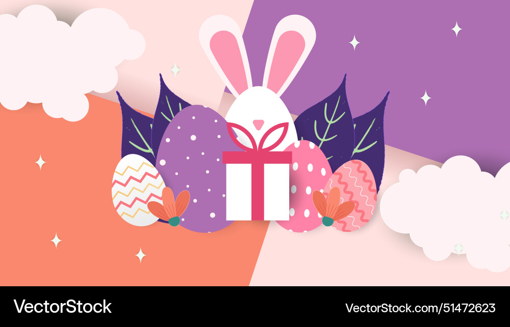 Colorful colourful gradient background for easter Vector Image
