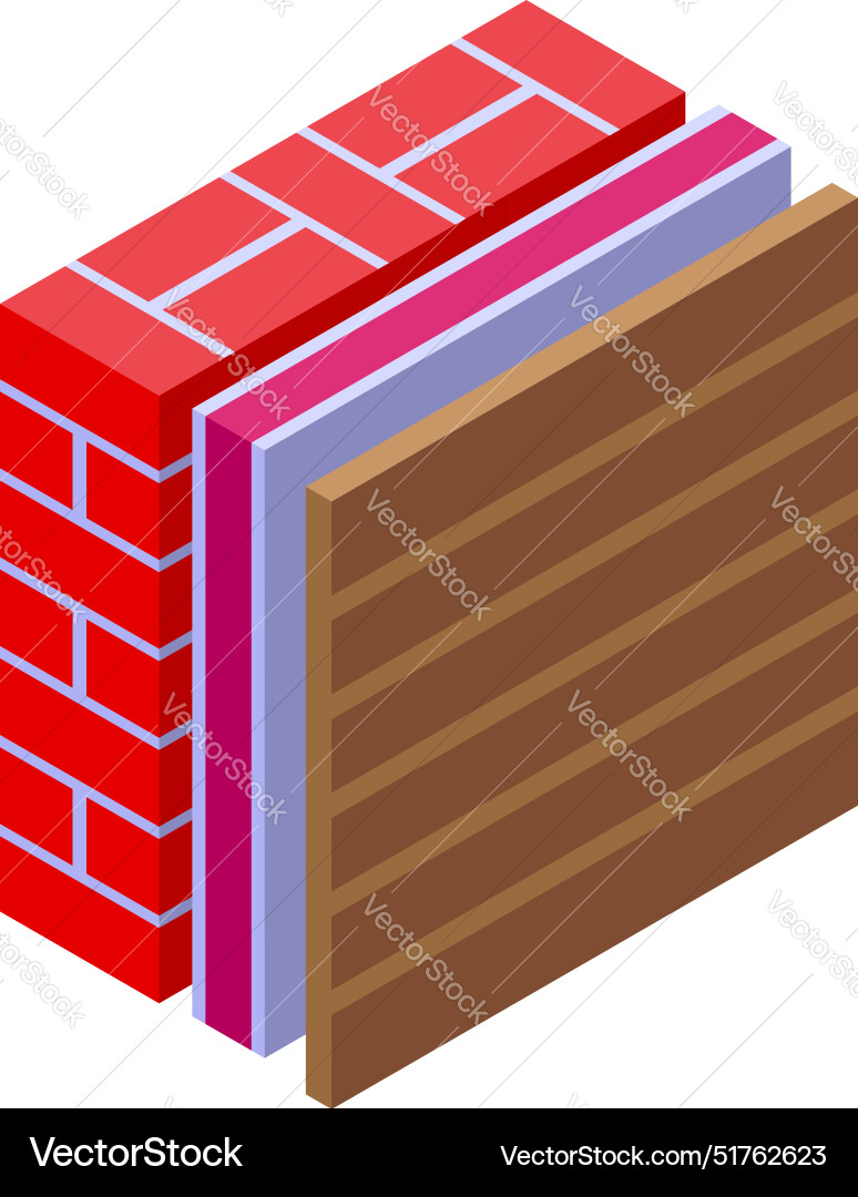 Construction engineer designing external thermal Vector Image