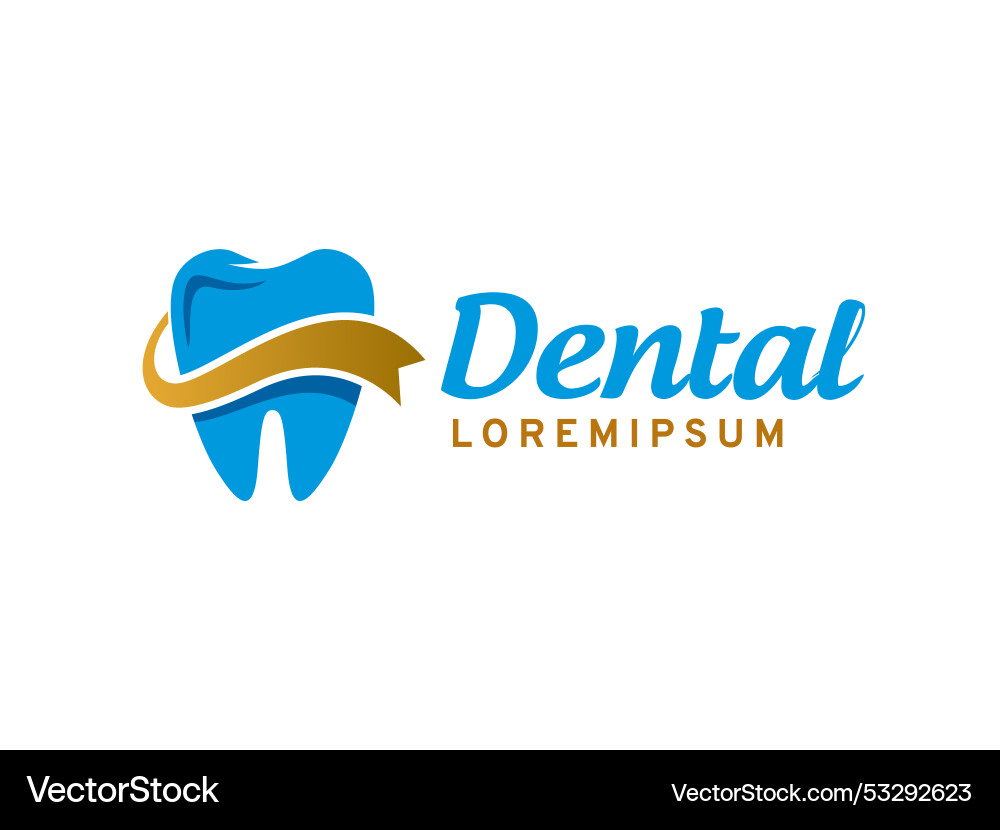 Dental logo symbol or icon template Royalty Free Vector
