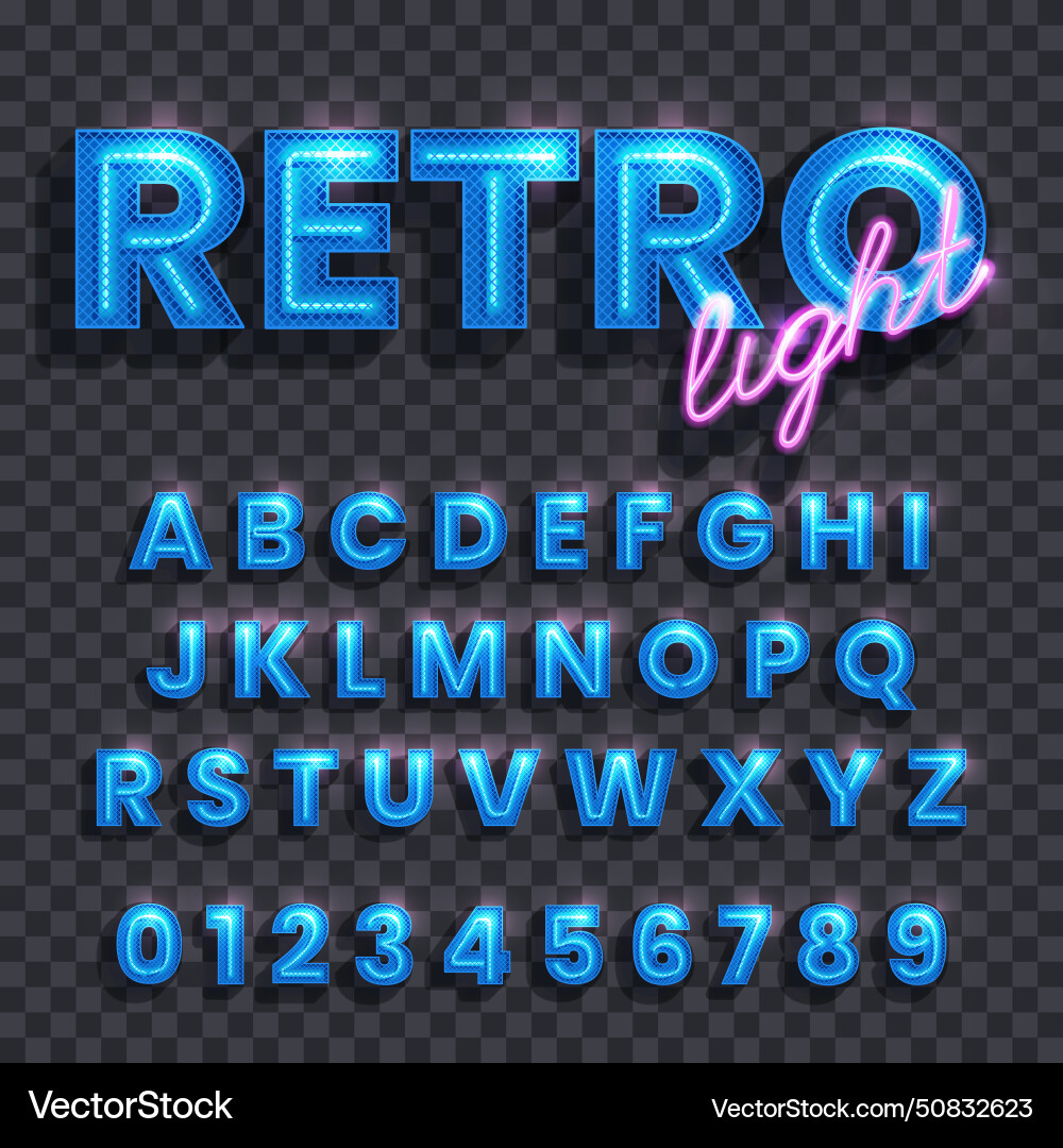 Retro light transparent background Royalty Free Vector Image