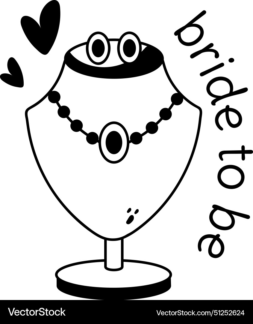 Bridal jewellery Royalty Free Vector Image - VectorStock