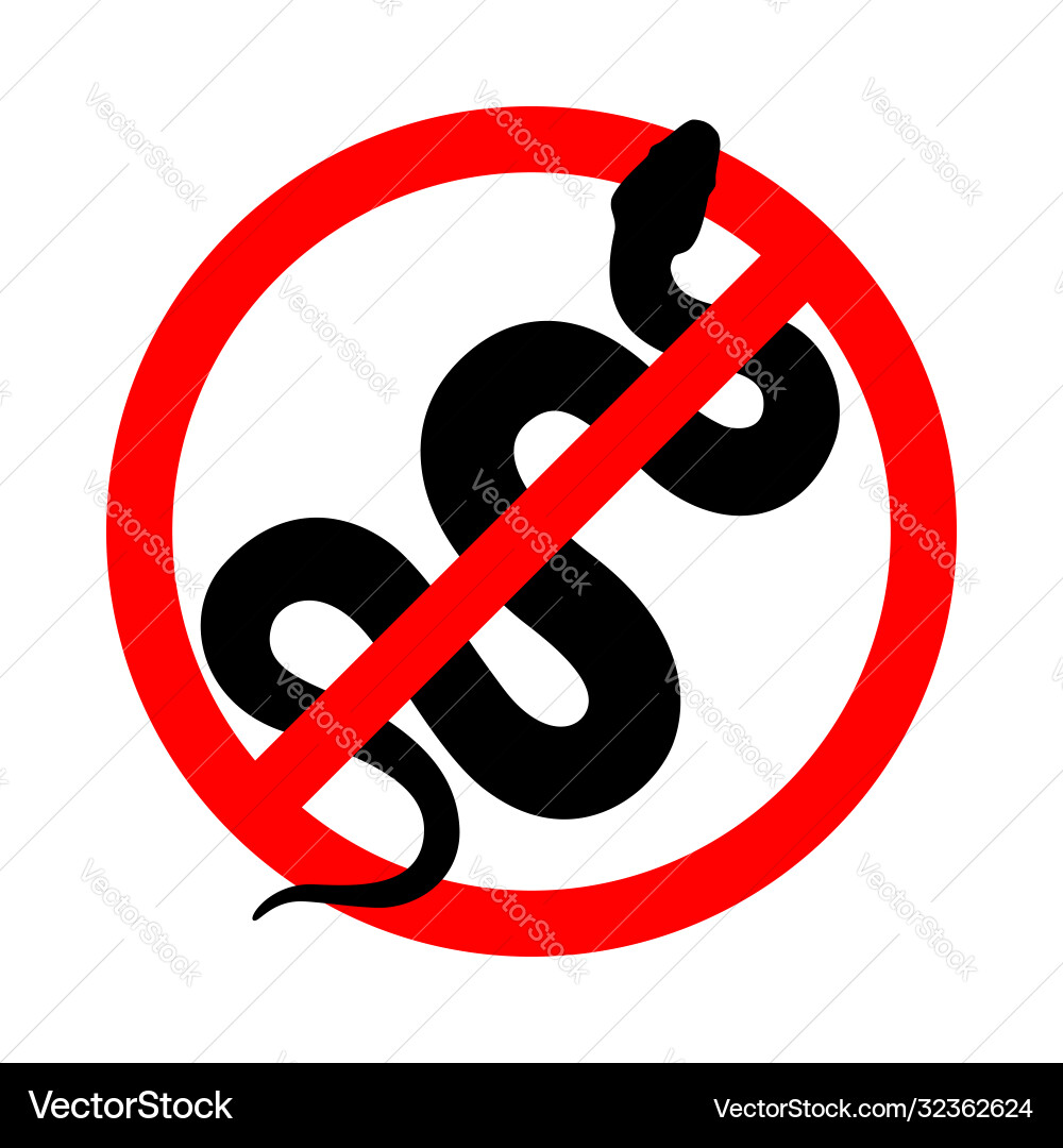 No snakes Royalty Free Vector Image - VectorStock