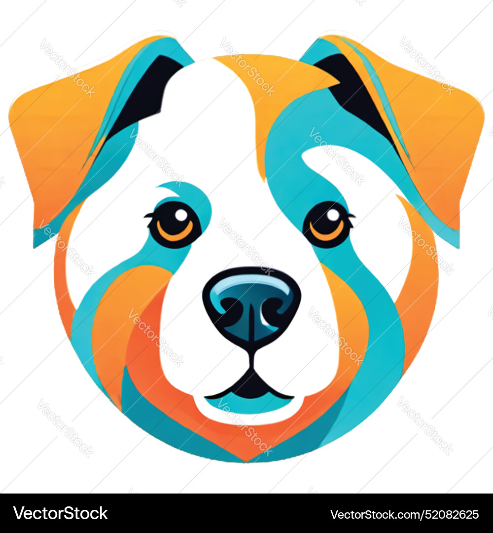 Dogs face Royalty Free Vector Image - VectorStock