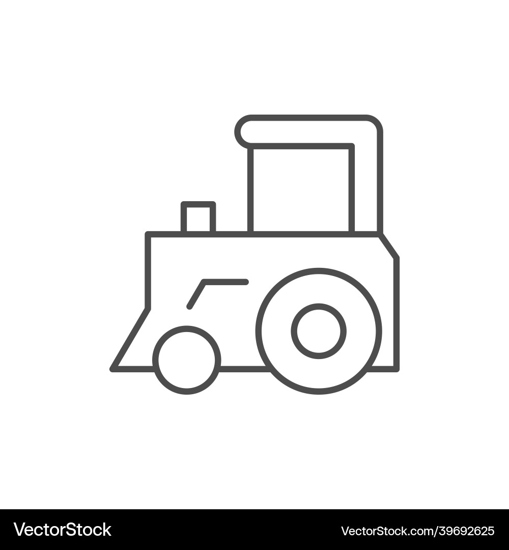 Toy train line outline icon Royalty Free Vector Image