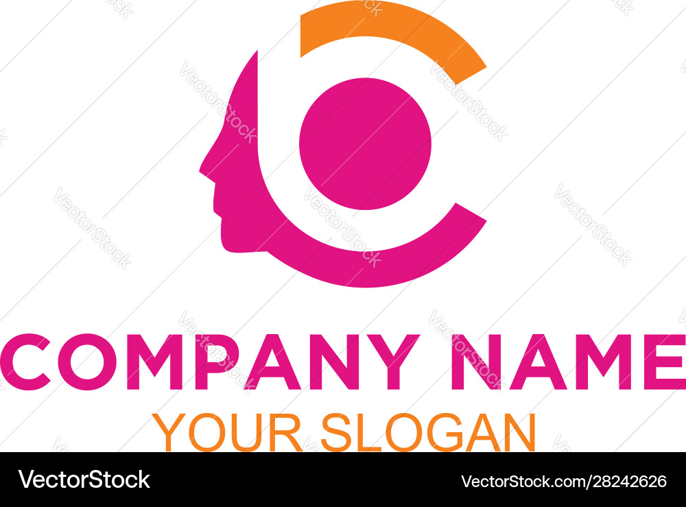 Bc beauty cosmetic logo design Royalty Free Vector Image