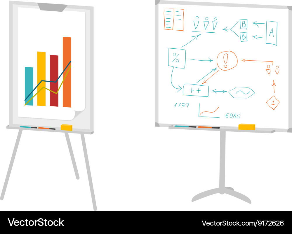 Boards for presentation Royalty Free Vector Image