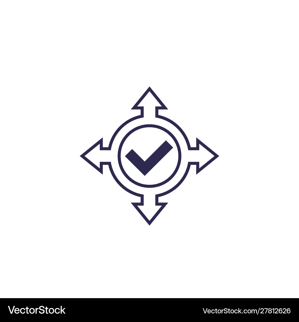 Expand & Grow Icon - Increase Size Royalty Free Vector