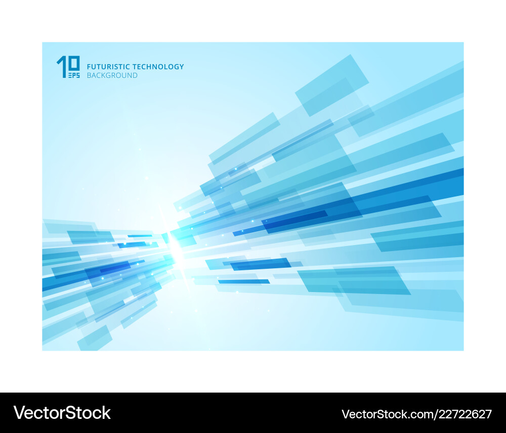 Abstract perspective futuristic technology Vector Image