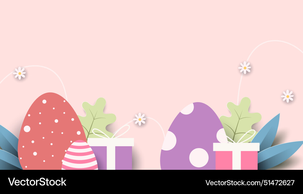 Colorful colourful gradient easter celebration Vector Image