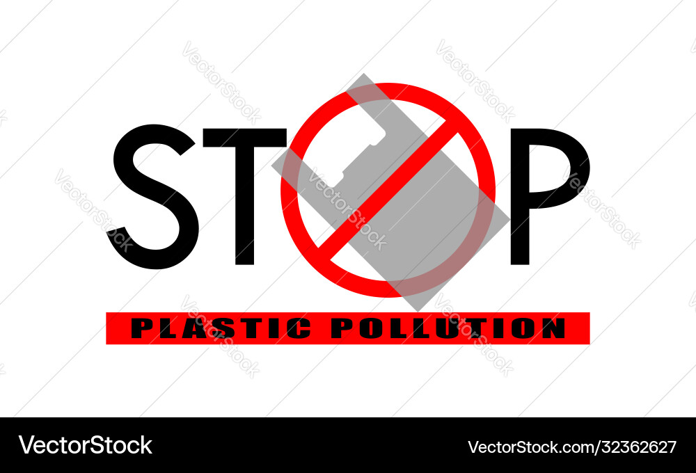 Plastic pollution Royalty Free Vector Image - VectorStock